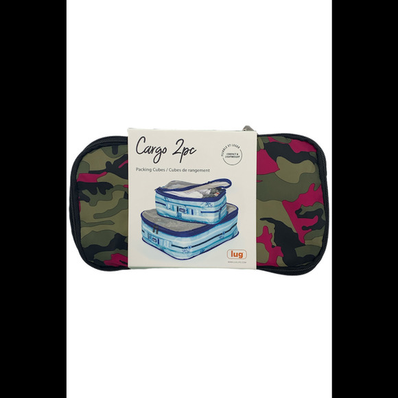 lug | Other | Lug Compression Packing Cubes Cargo Camo Orchid Set Of 2 ...